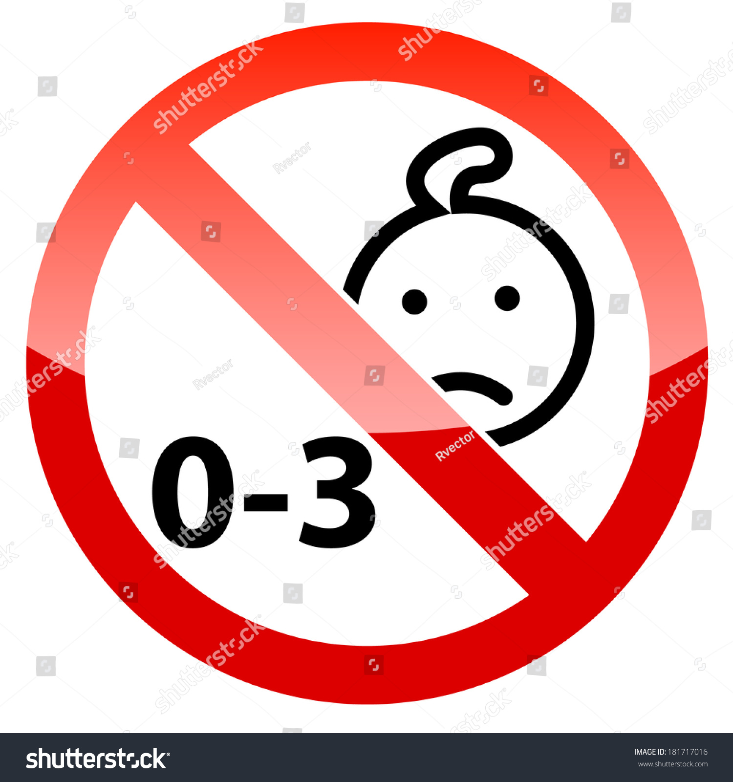 Child Warning Icon Sign Stock Vector 181717016 - Shutterstock