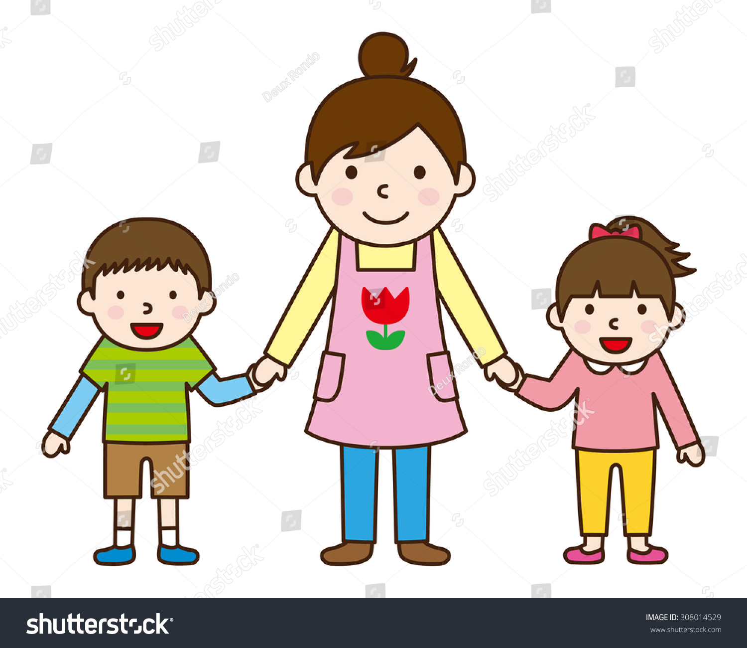 Childminder Child Stock Vector 308014529 - Shutterstock