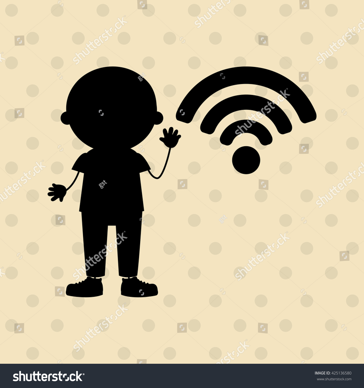 Children Technology Design Stock Vector (Royalty Free) 425136580 ...