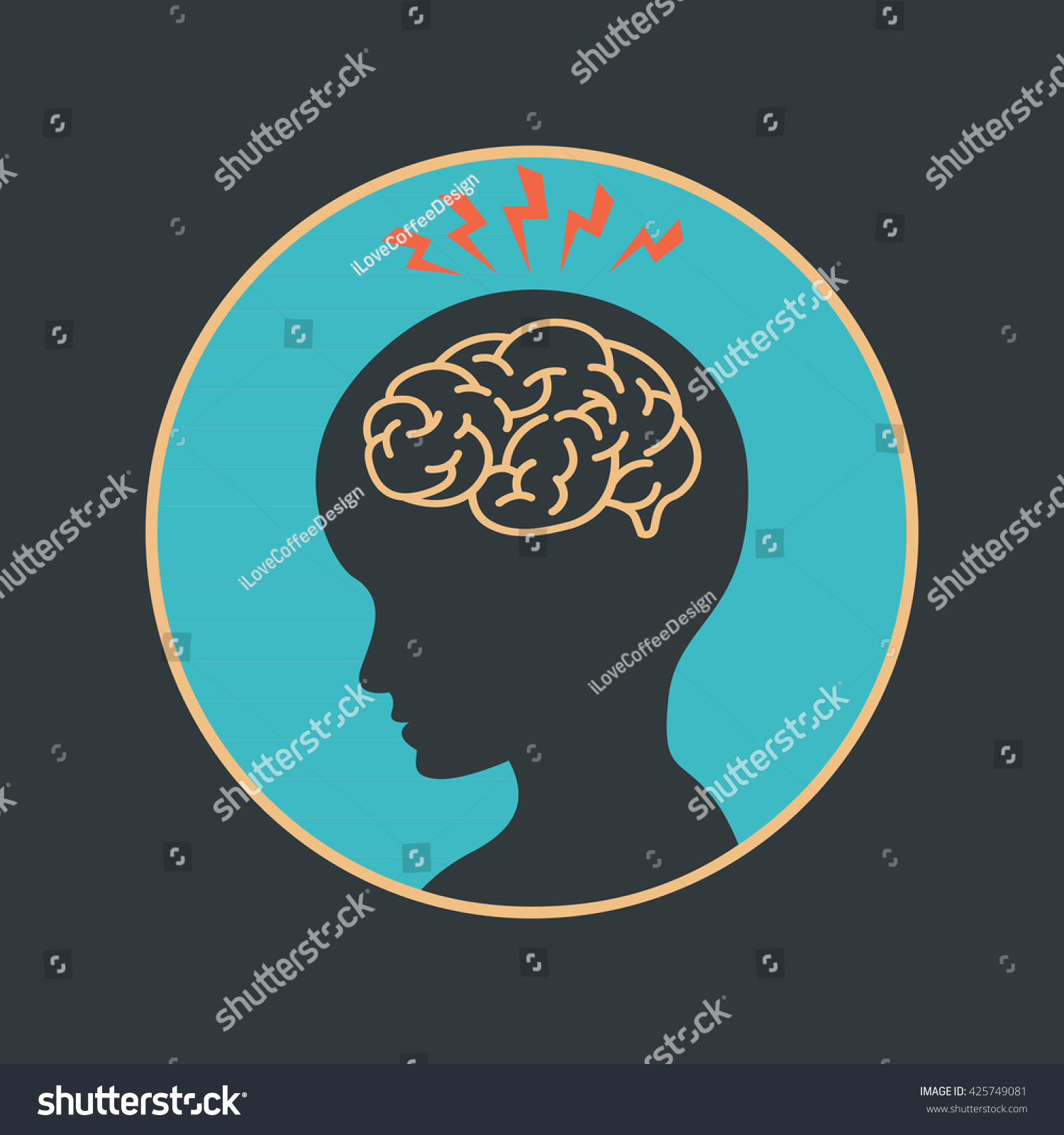 Children Brain Logo Vector Stock Vector (Royalty Free) 425749081