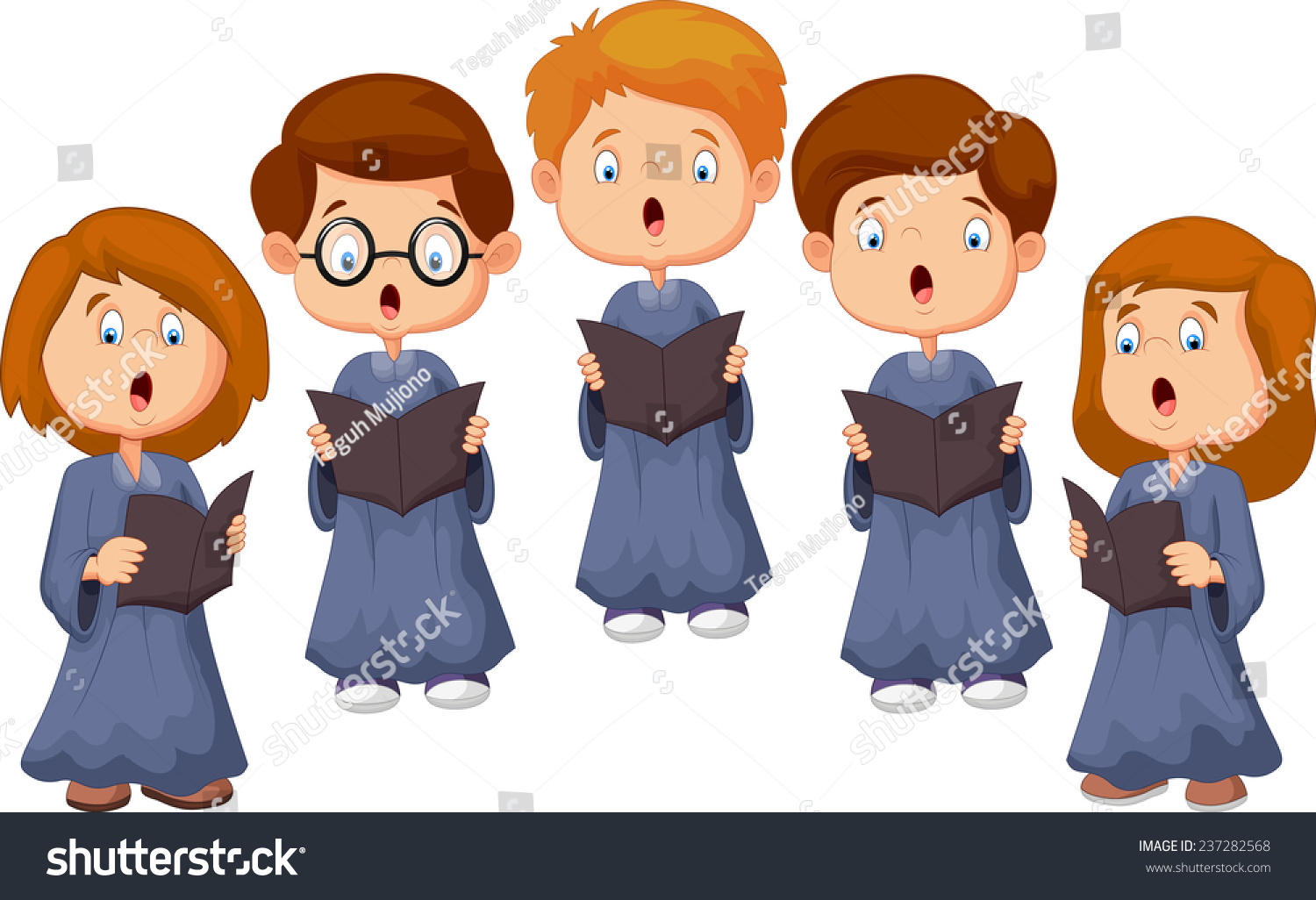 Children Choir Stock Vector (Royalty Free) 237282568