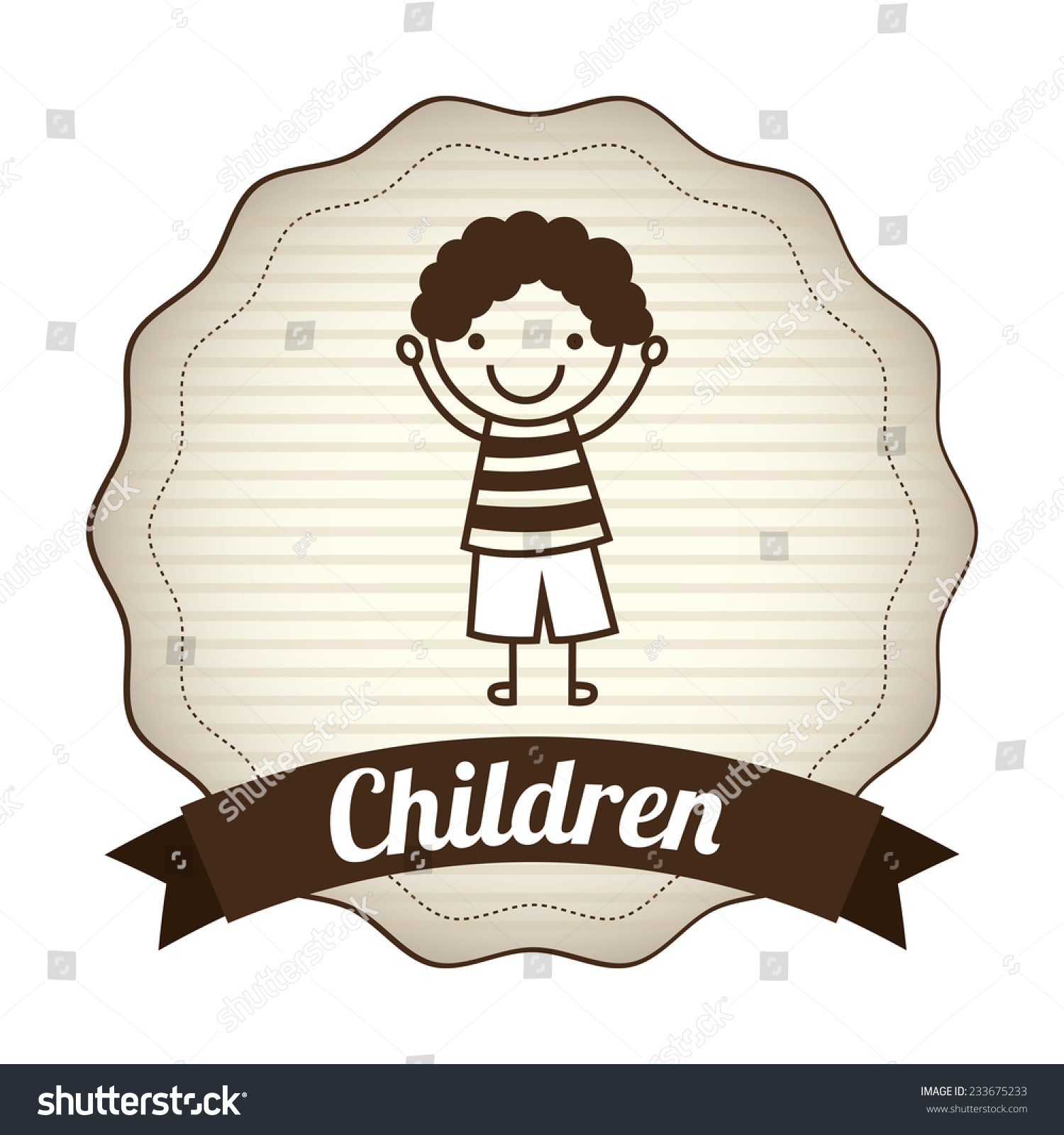 Children Design Vector Illustration Stock Vector (Royalty Free) 233675233
