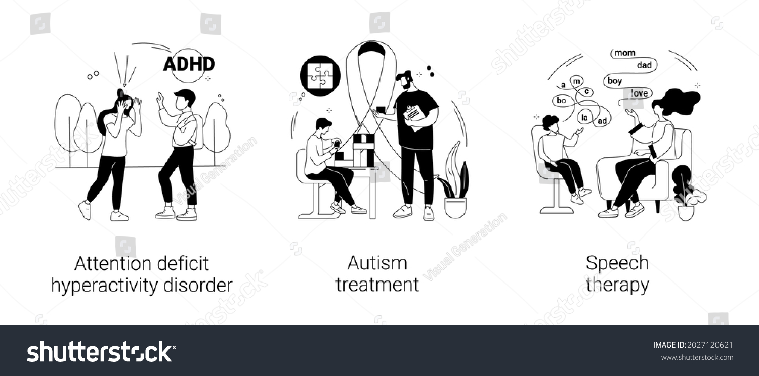 Children Development Issues Abstract Concept Vector Stock Vector ...