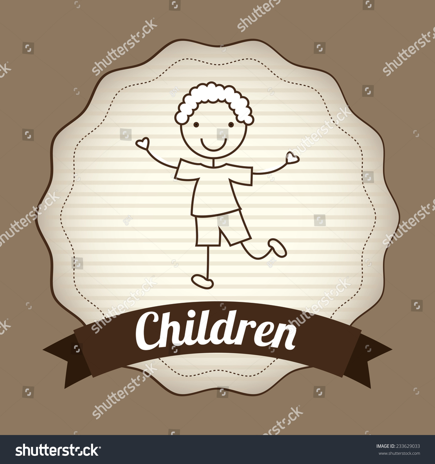 Children Graphic Design Vector Illustration Stock Vector (Royalty Free ...
