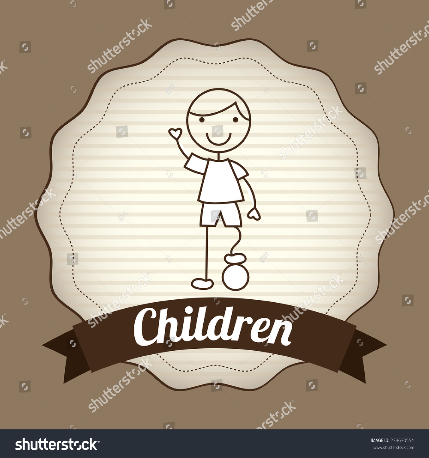 Children Graphic Design Vector Illustration Stock Vector (Royalty Free ...