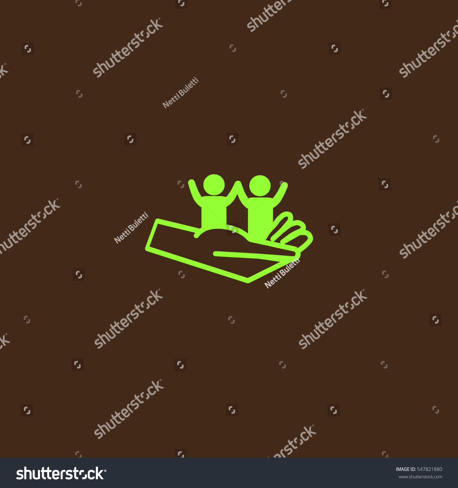 Children Hand Icon Stock Vector (Royalty Free) 547821880 | Shutterstock