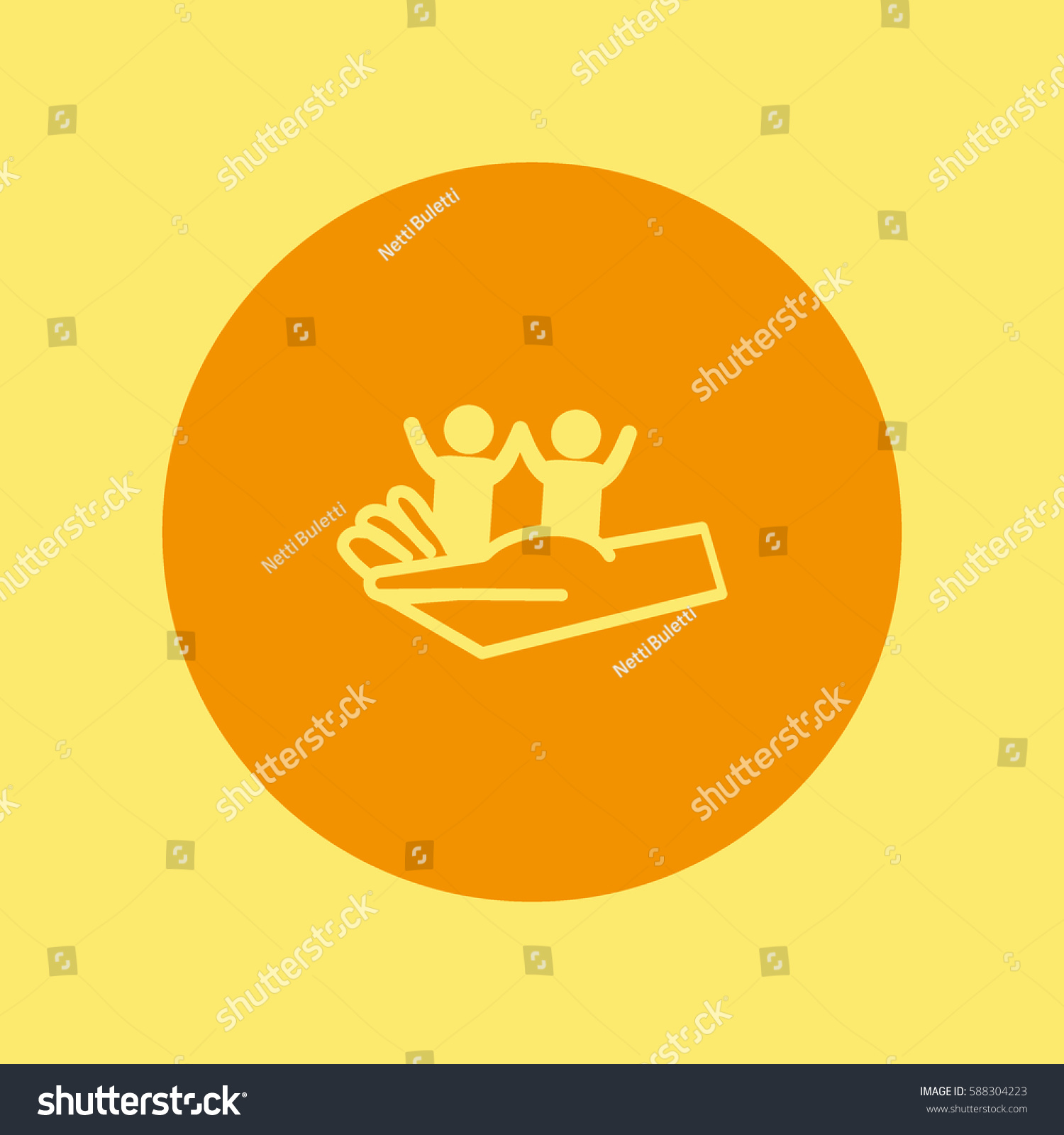 Children Hand Icon Stock Vector (Royalty Free) 588304223 | Shutterstock