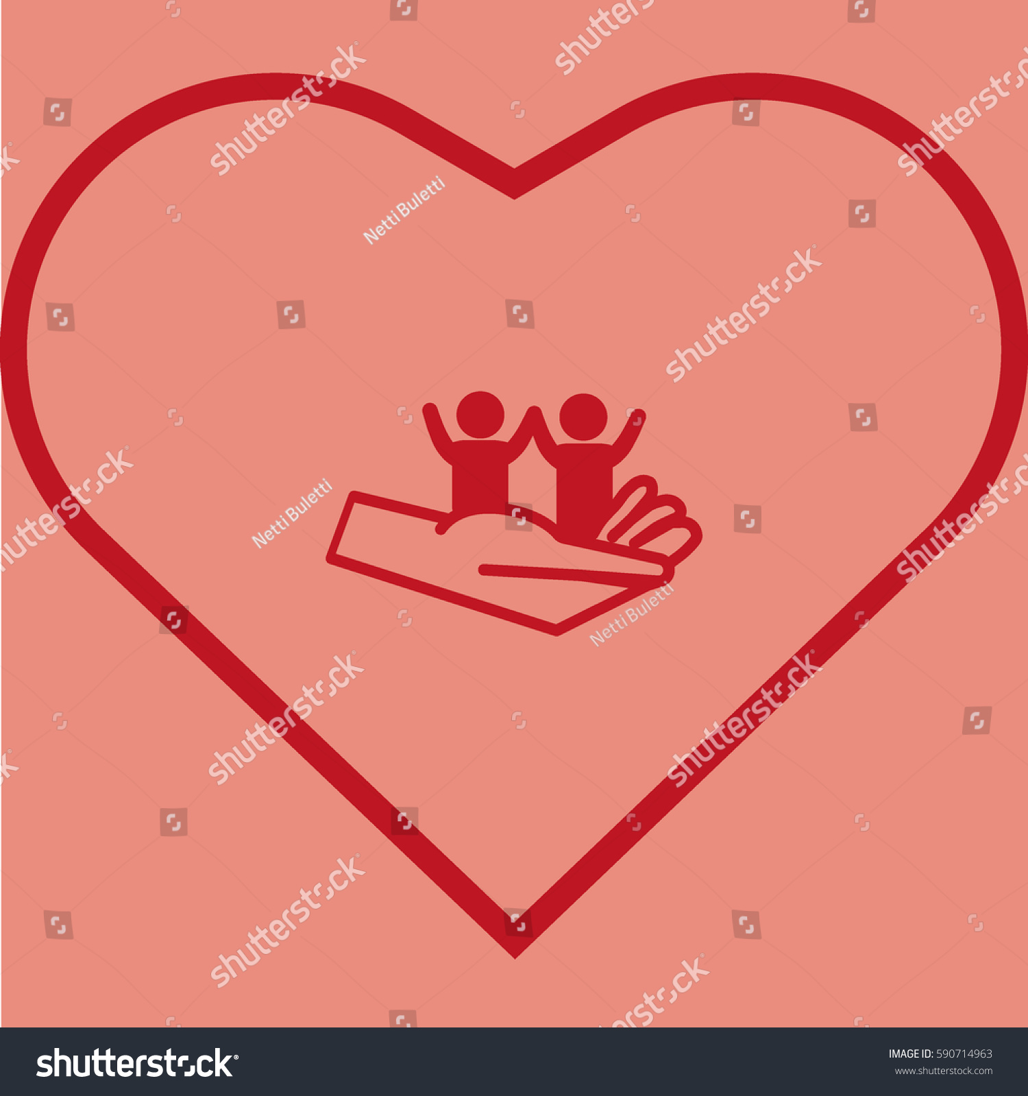 Children Hand Icon Stock Vector (Royalty Free) 590714963 | Shutterstock