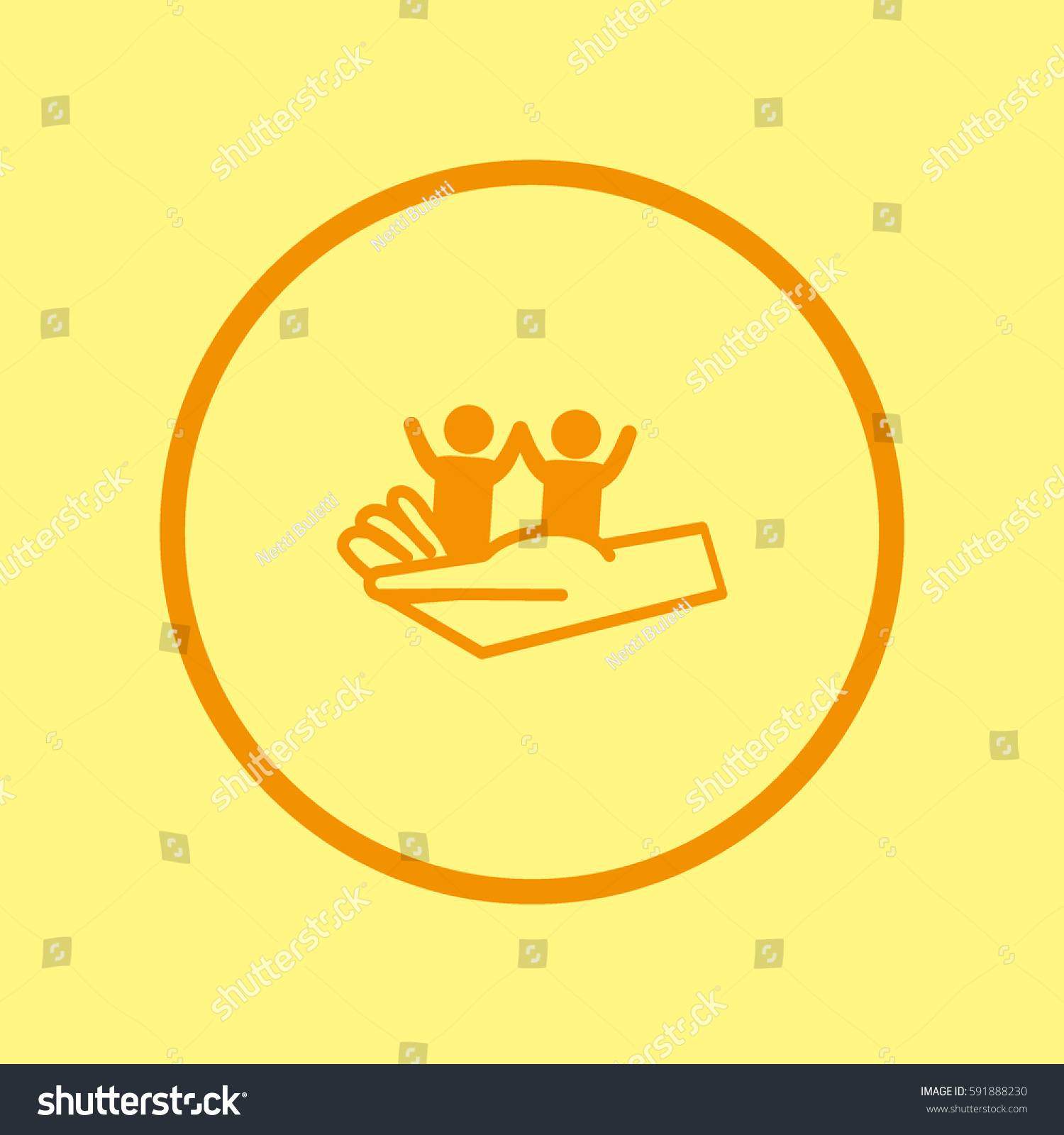 Children Hand Icon Stock Vector (Royalty Free) 591888230 | Shutterstock