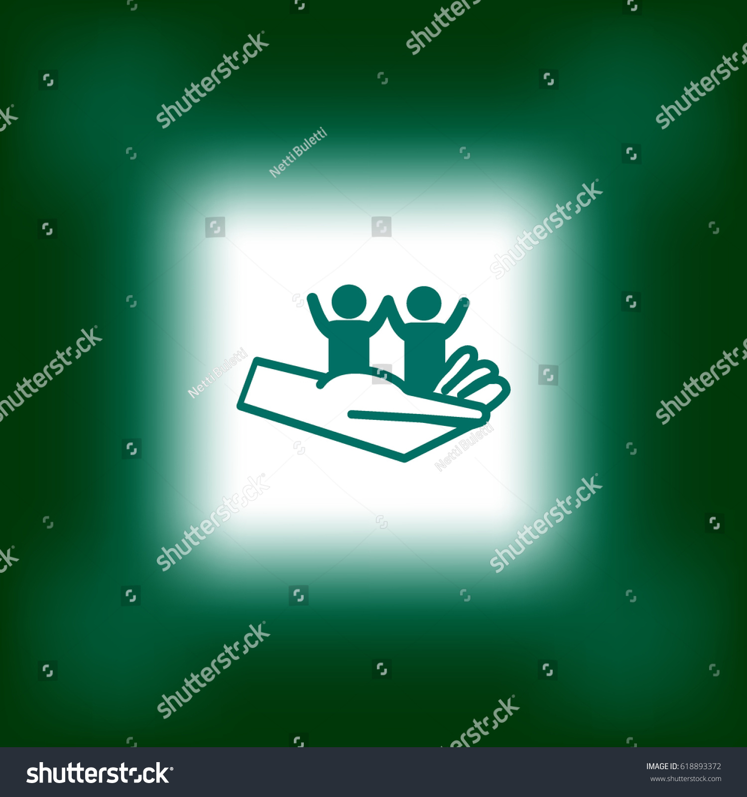 Children Hand Icon Stock Vector (Royalty Free) 618893372 | Shutterstock