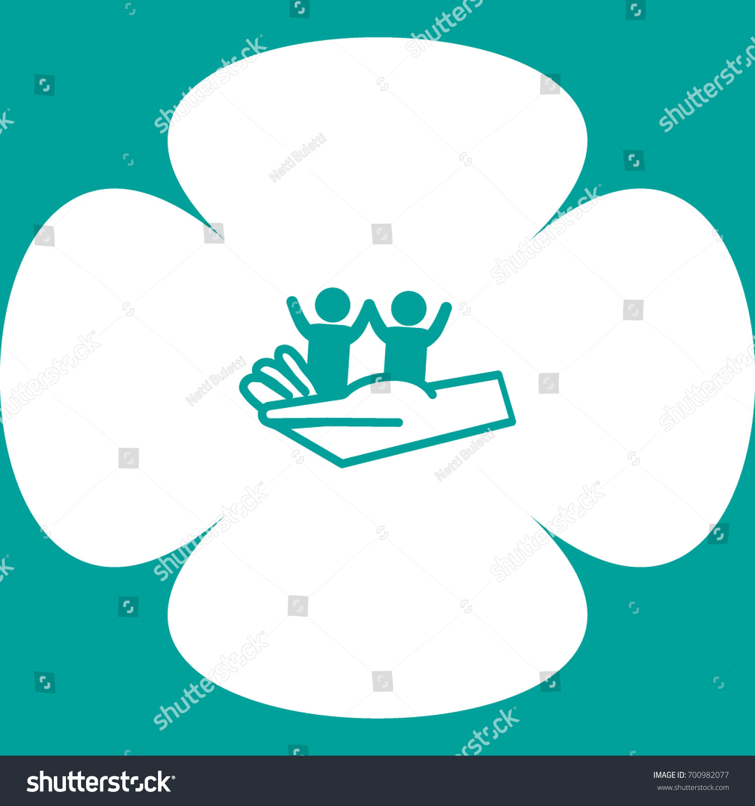 Children Hand Icon Stock Vector (Royalty Free) 700982077 | Shutterstock