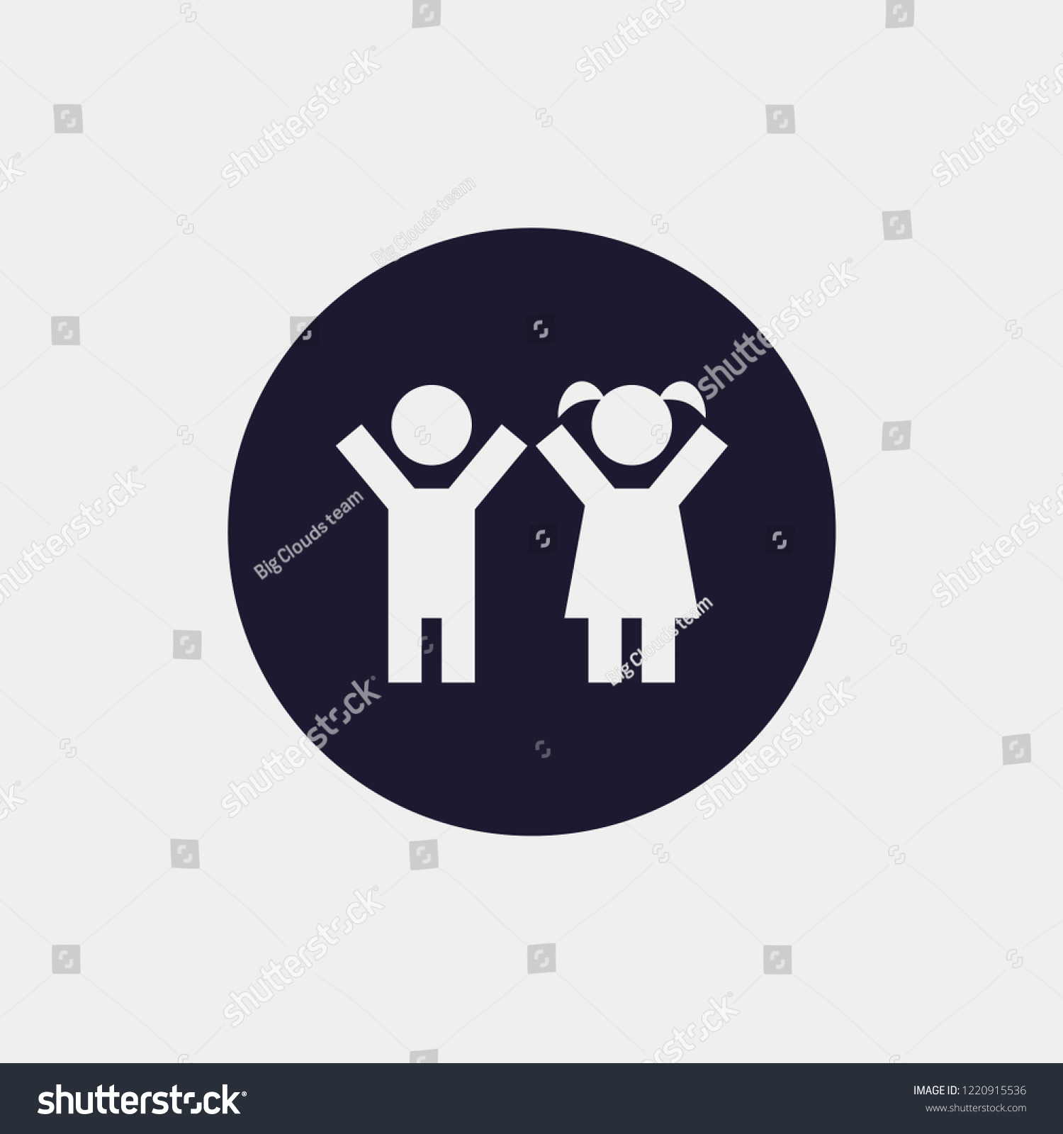 Children Icon Vector Illustration Stock Vector (Royalty Free ...