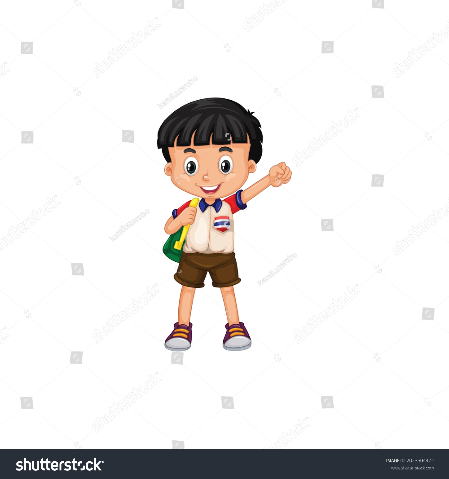 Children Mascot Icon Logo Vector Stock Vector (Royalty Free) 2023504472 ...