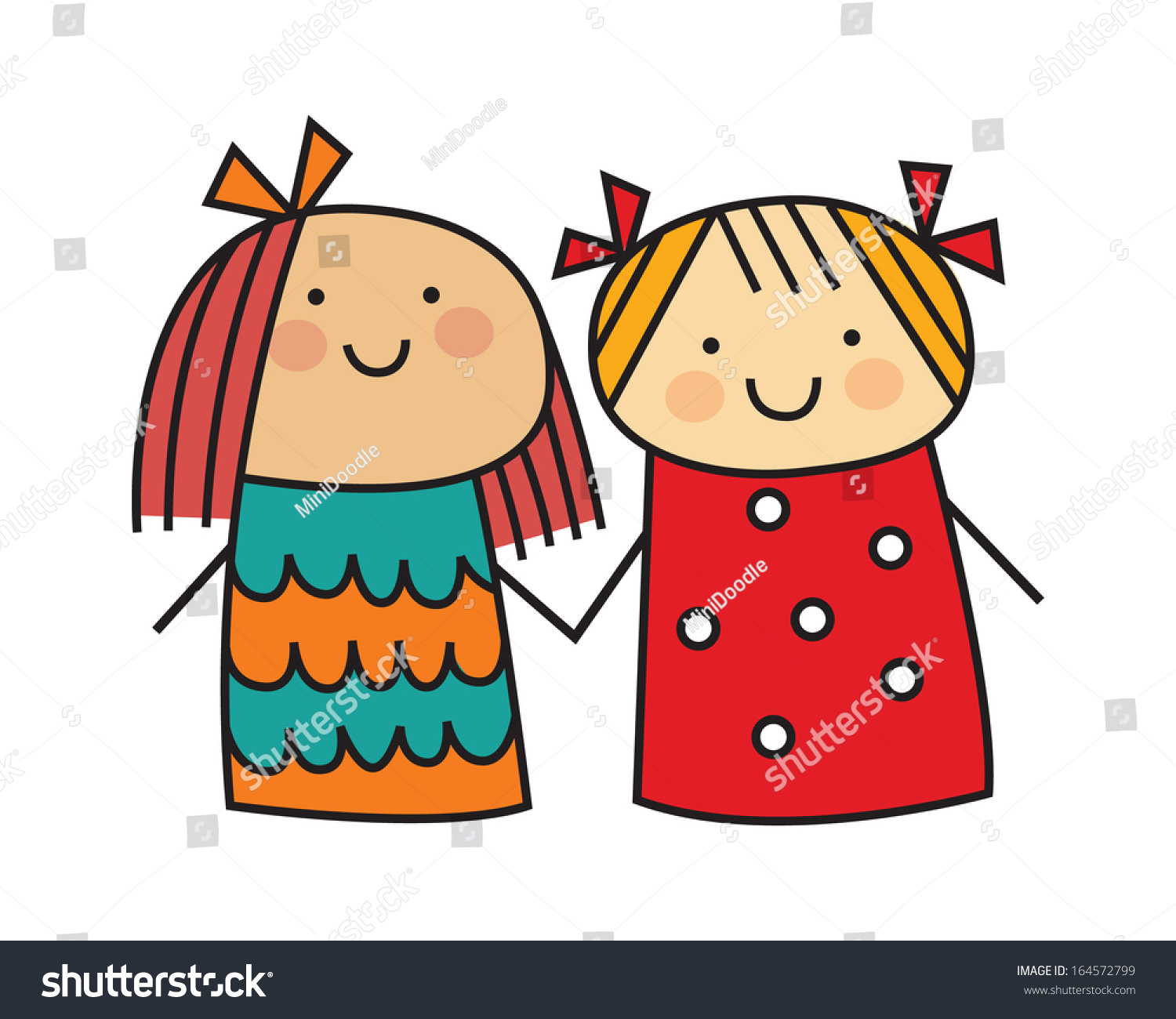 Children Over White Background Drawing Vector: เวกเตอร์สต็อก (ปลอดค่า ...