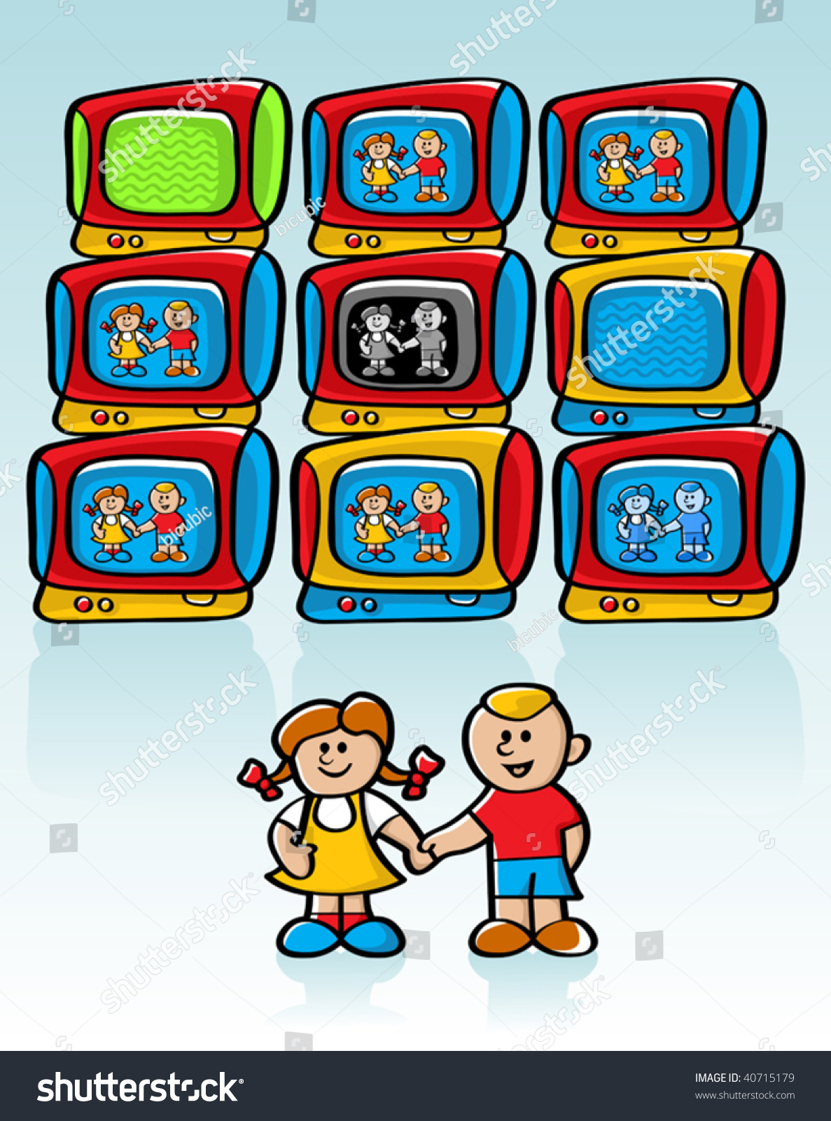 Childrens Television Vector Stock Vector (Royalty Free) 40715179 ...