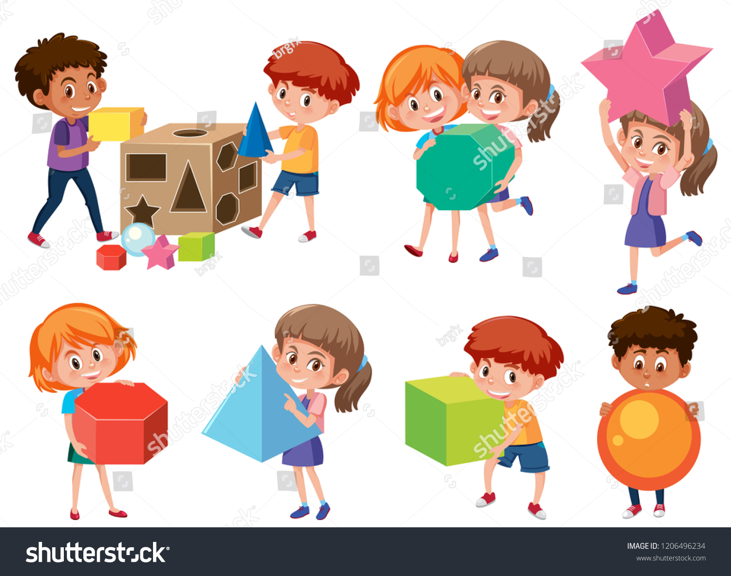 11,914 Children maths shape Images, Stock Photos & Vectors | Shutterstock