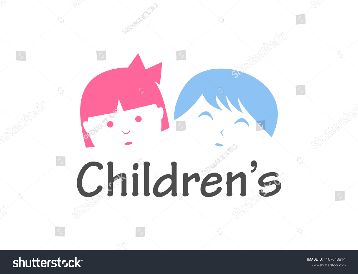 Childrens Logo Design Stock Vector (Royalty Free) 1167048814 | Shutterstock
