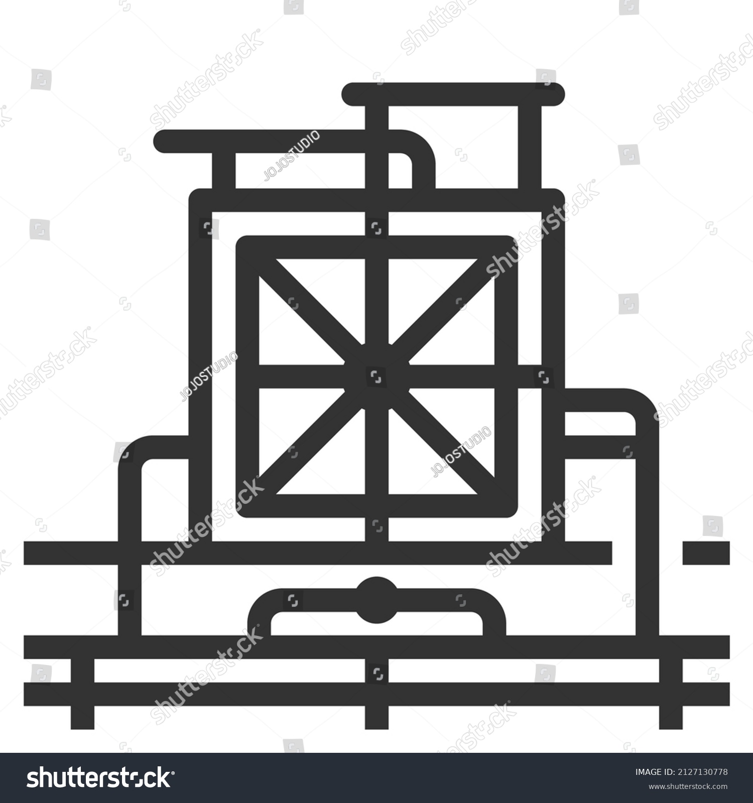 Chiller Icon Line Vector Illustration Stock Vector (Royalty Free ...