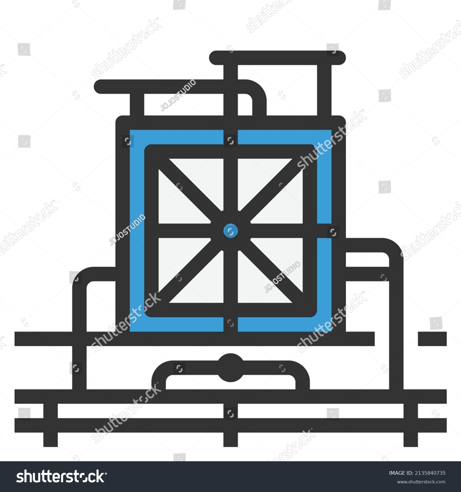 Chiller Icon Vector Illustration Stock Vector (Royalty Free) 2135840735 ...