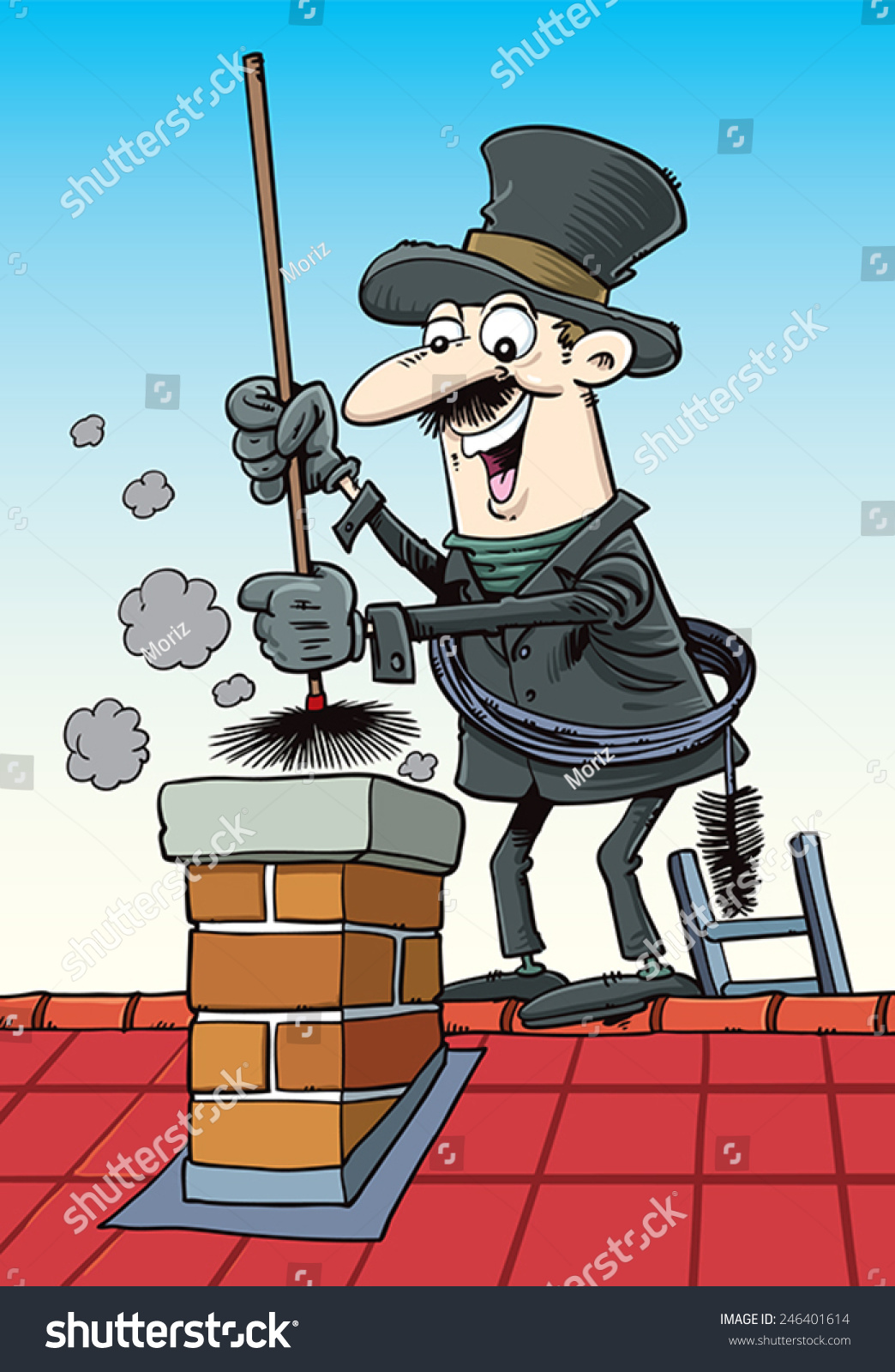 Chimney Sweep Vektorová ilustrace 246401614 : Shutterstock