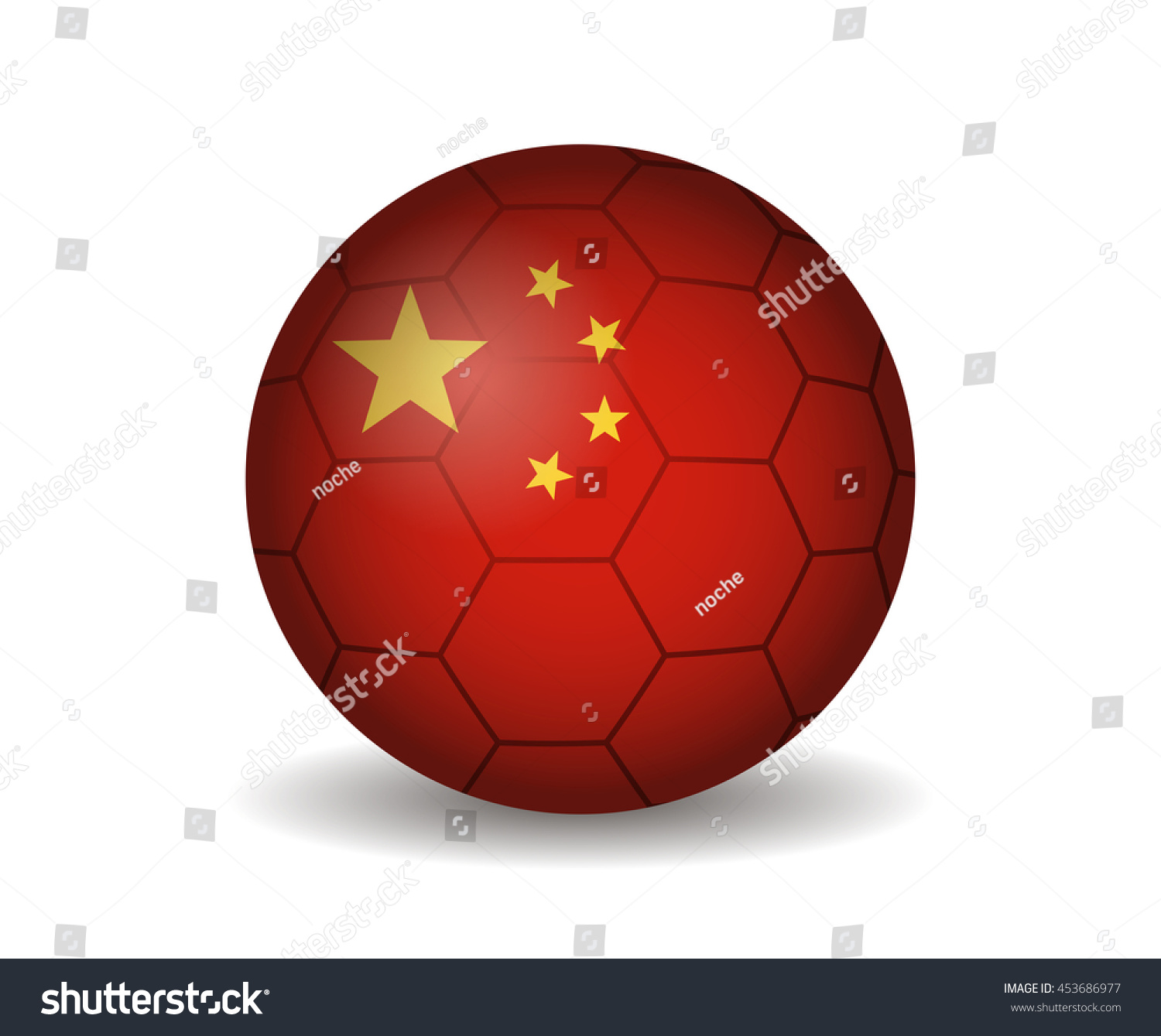 China Soccer Ball Stock Vector (Royalty Free) 453686977 | Shutterstock