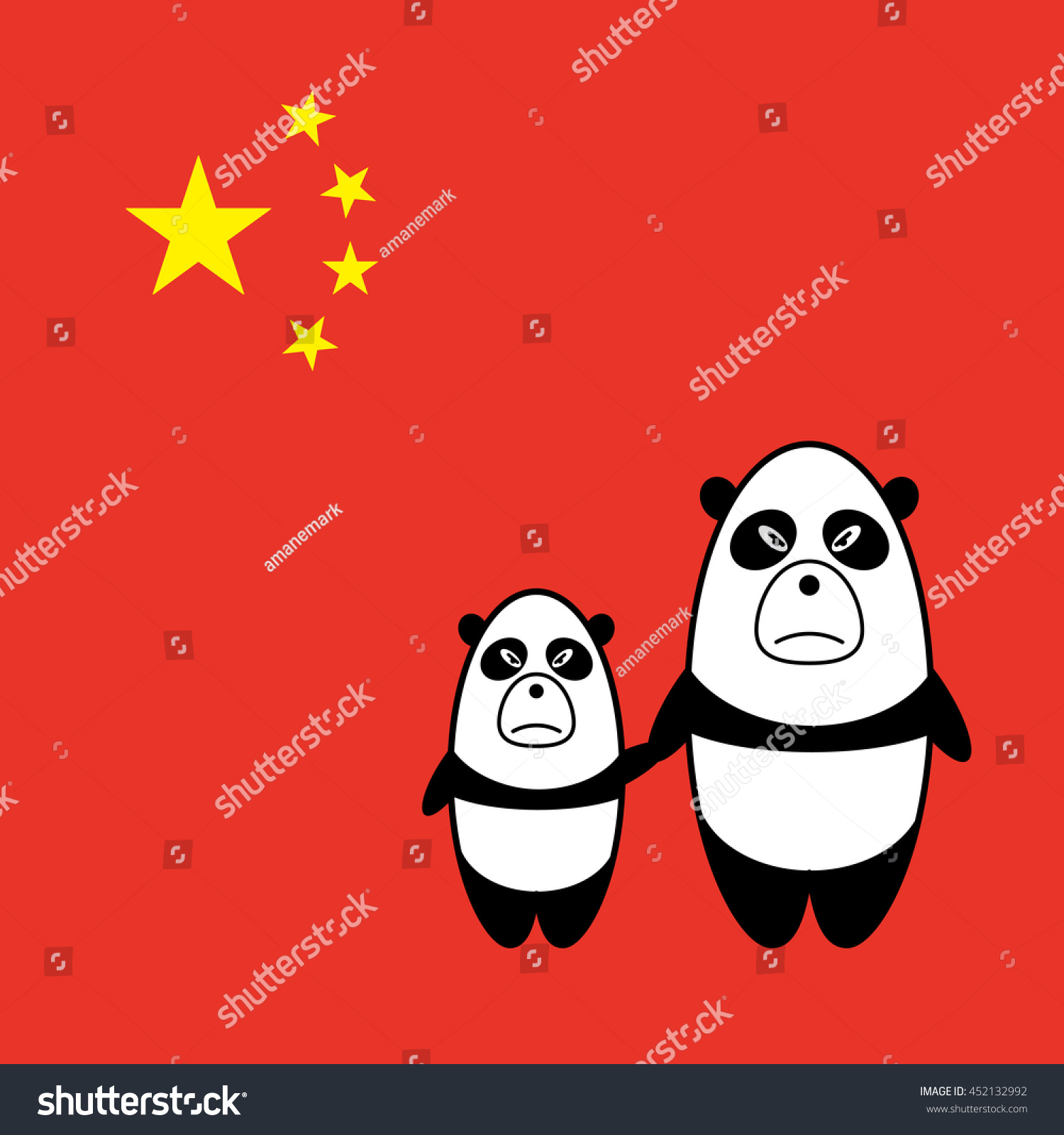 Panda flag Stock Vectors, Images & Vector Art | Shutterstock