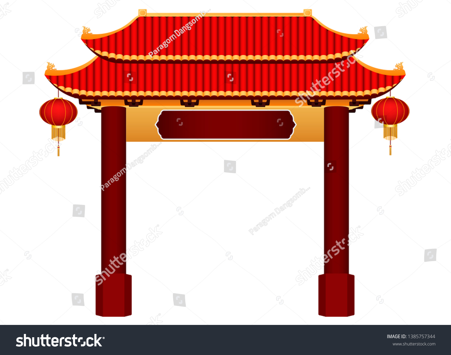 5,831 Chinese gate vector Images, Stock Photos & Vectors | Shutterstock