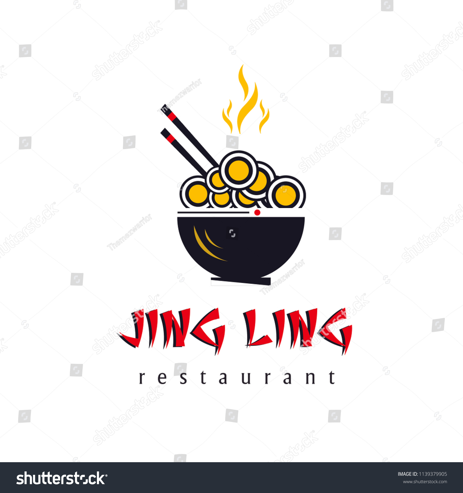 Chinese Restaurant Logo Stock Vector (Royalty Free) 1139379905 ...