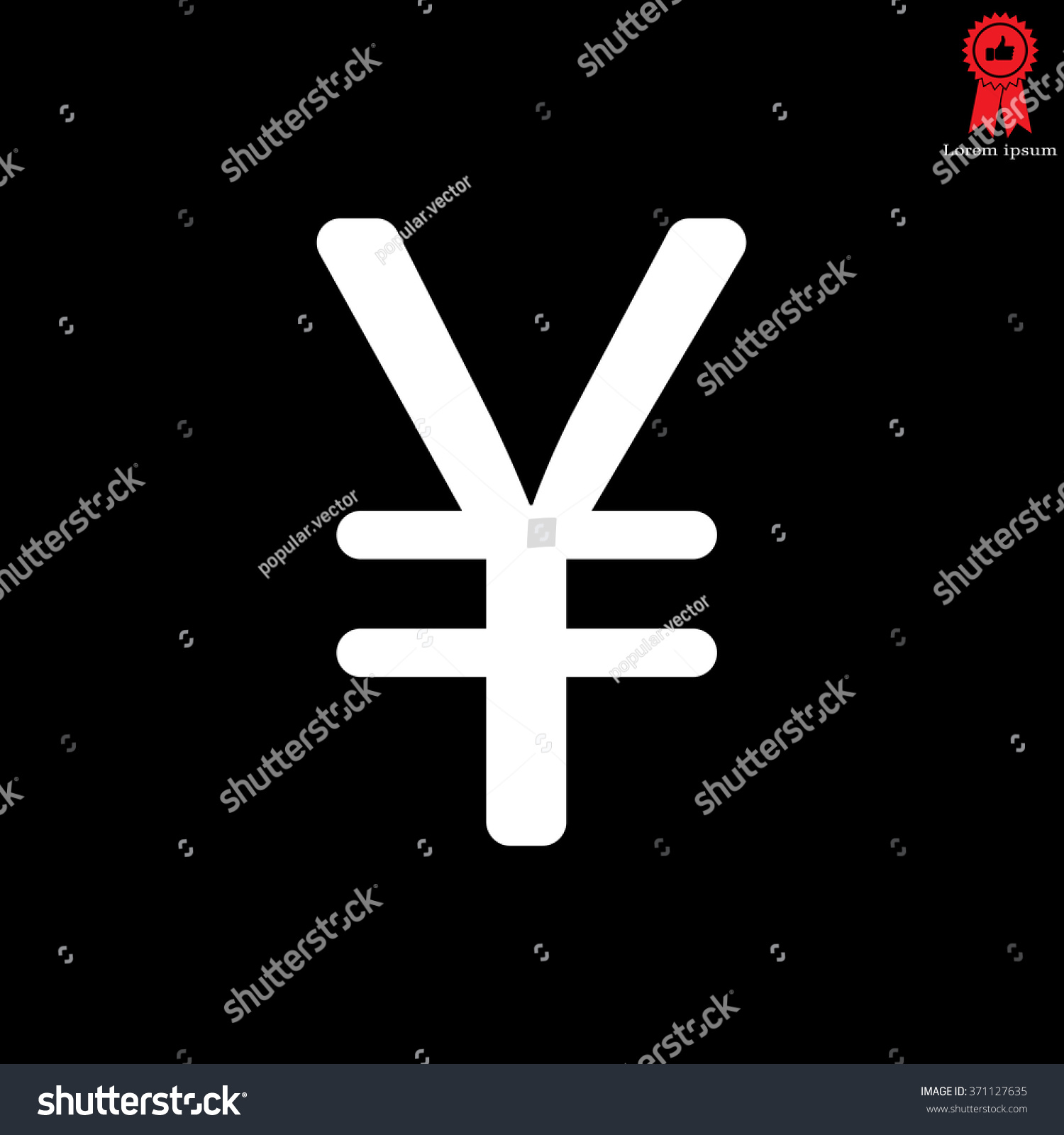 Chinese Yuan Icon Vector Illustration Stock Vector (Royalty Free ...