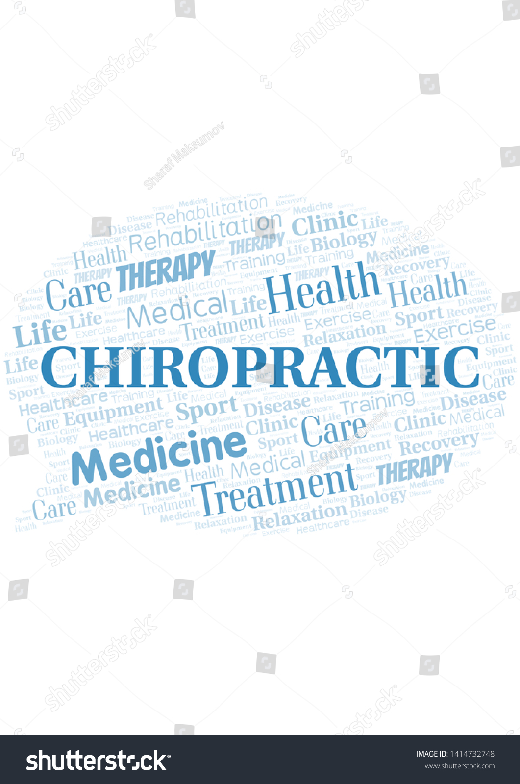 Chiropractic Word Cloud Wordcloud Made Text Stock Vector (Royalty Free ...