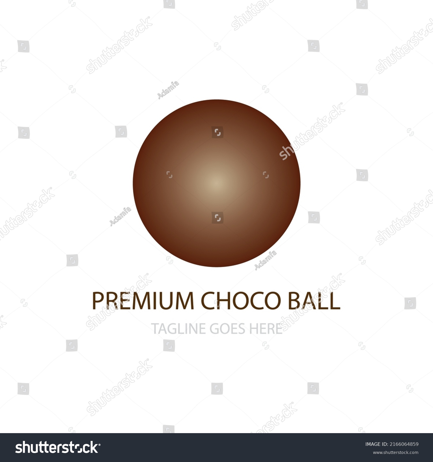 Choco Ball Icon Logo Free Vector Stock Vector (Royalty Free) 2166064859 ...