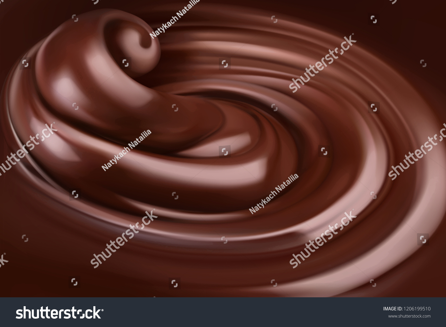 Chocolate Background 3d Realistic Vector Stock Vector (Royalty Free ...