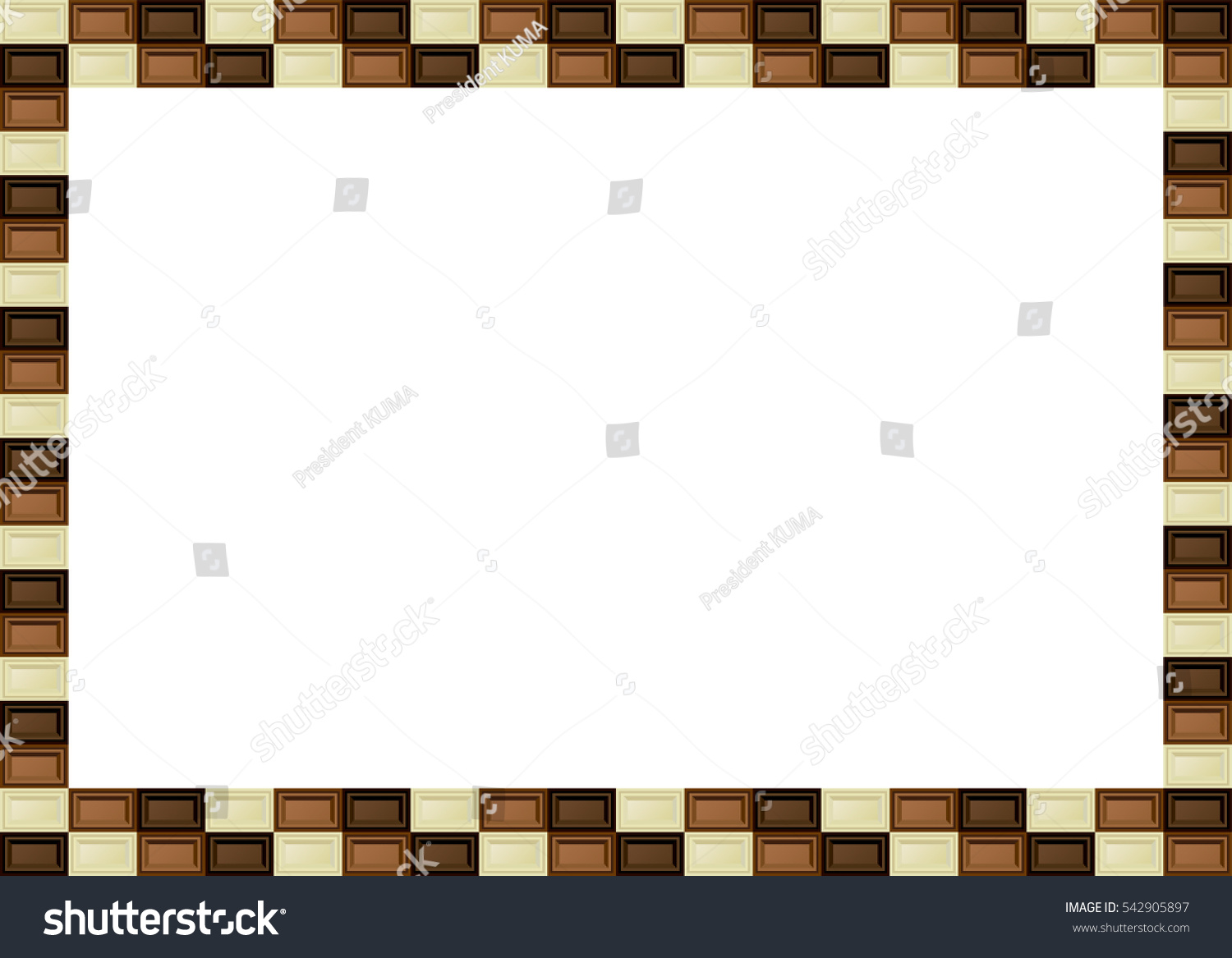 Chocolate Bar Frame Stock Vector (Royalty Free) 542905897 | Shutterstock