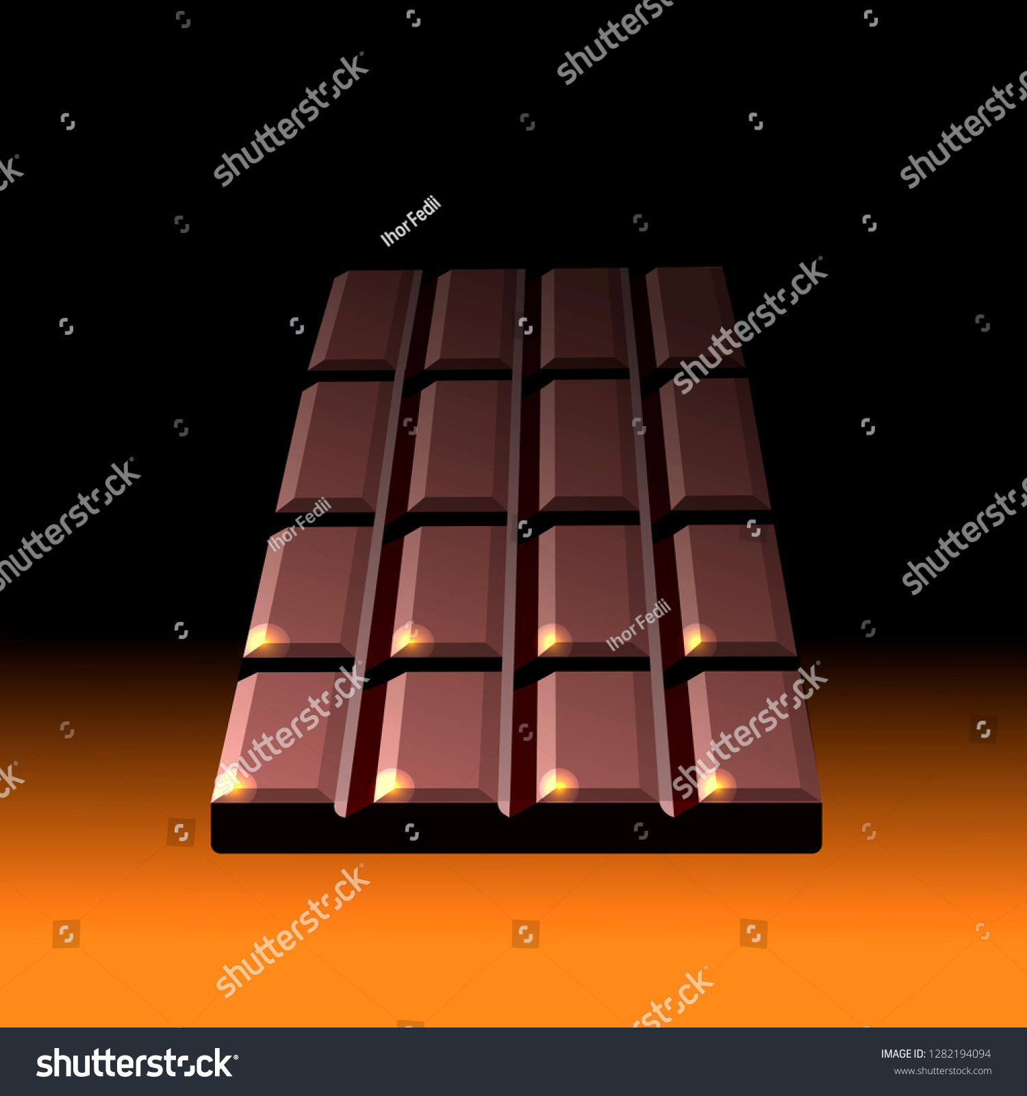 Chocolate Bar Vector Illustration Stock Vector (Royalty Free ...
