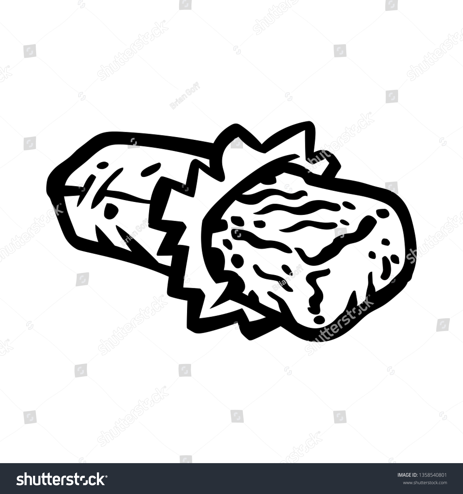 Chocolate Candy Bar Cartoon Stock Vector (Royalty Free) 1358540801