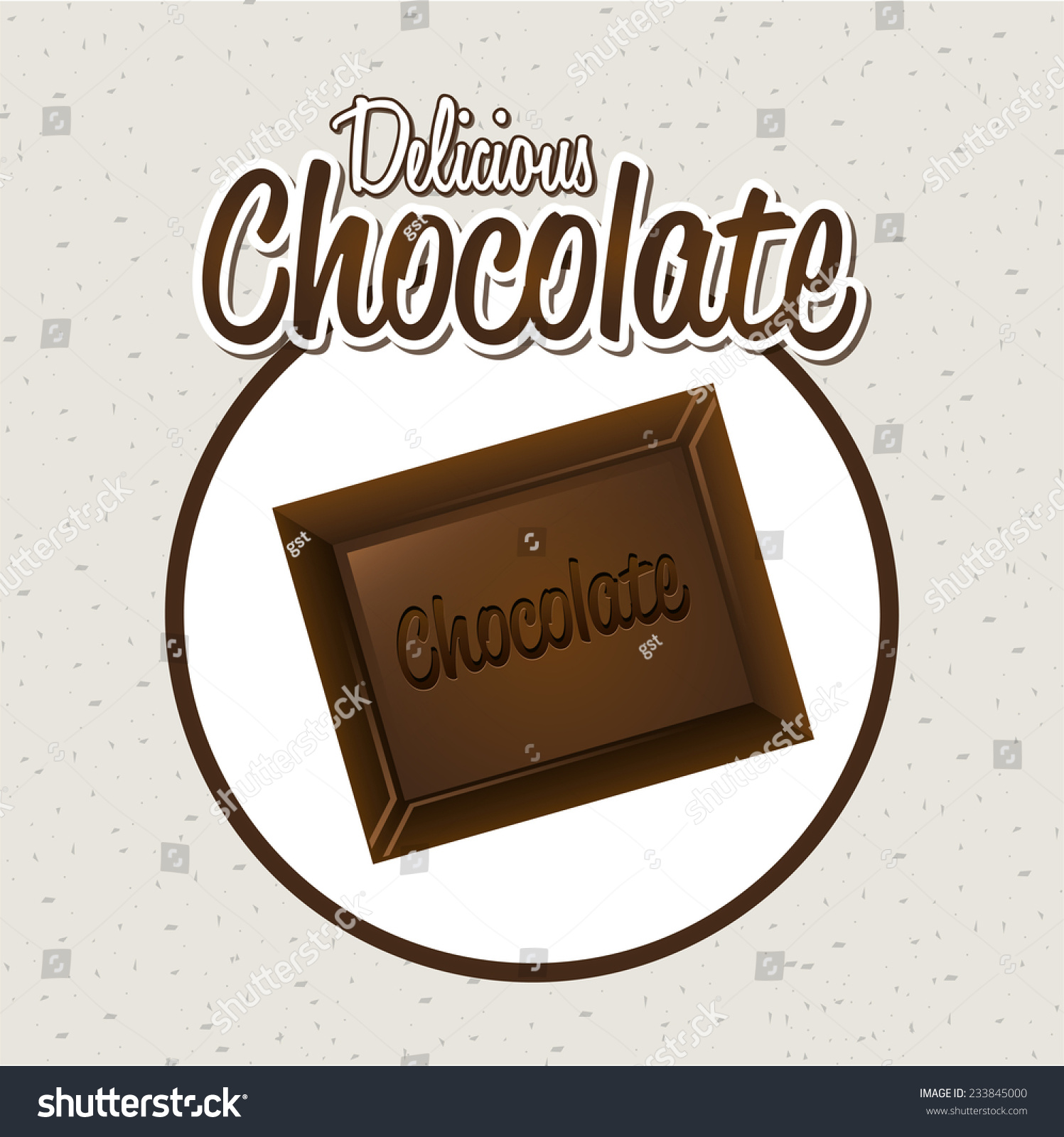 Chocolate Design Vector Illustration Stock Vector (Royalty Free) 233845000