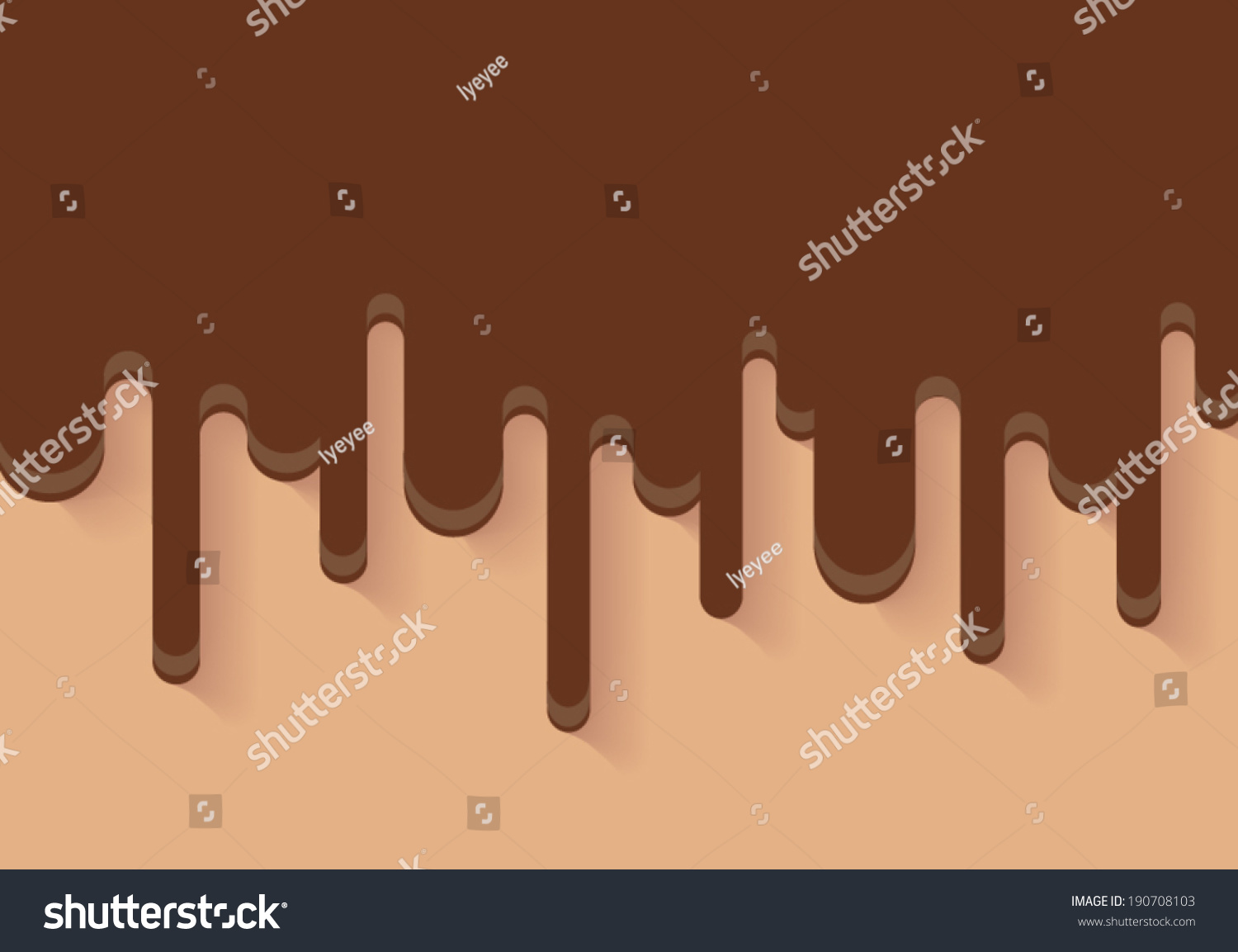 Chocolate Dripping Vectorillustration Stock Vector (Royalty Free ...