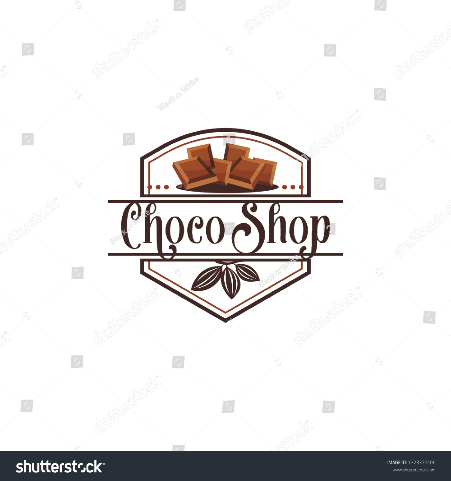 Chocolate Logo Design Stock Vector (Royalty Free) 1323376406 | Shutterstock