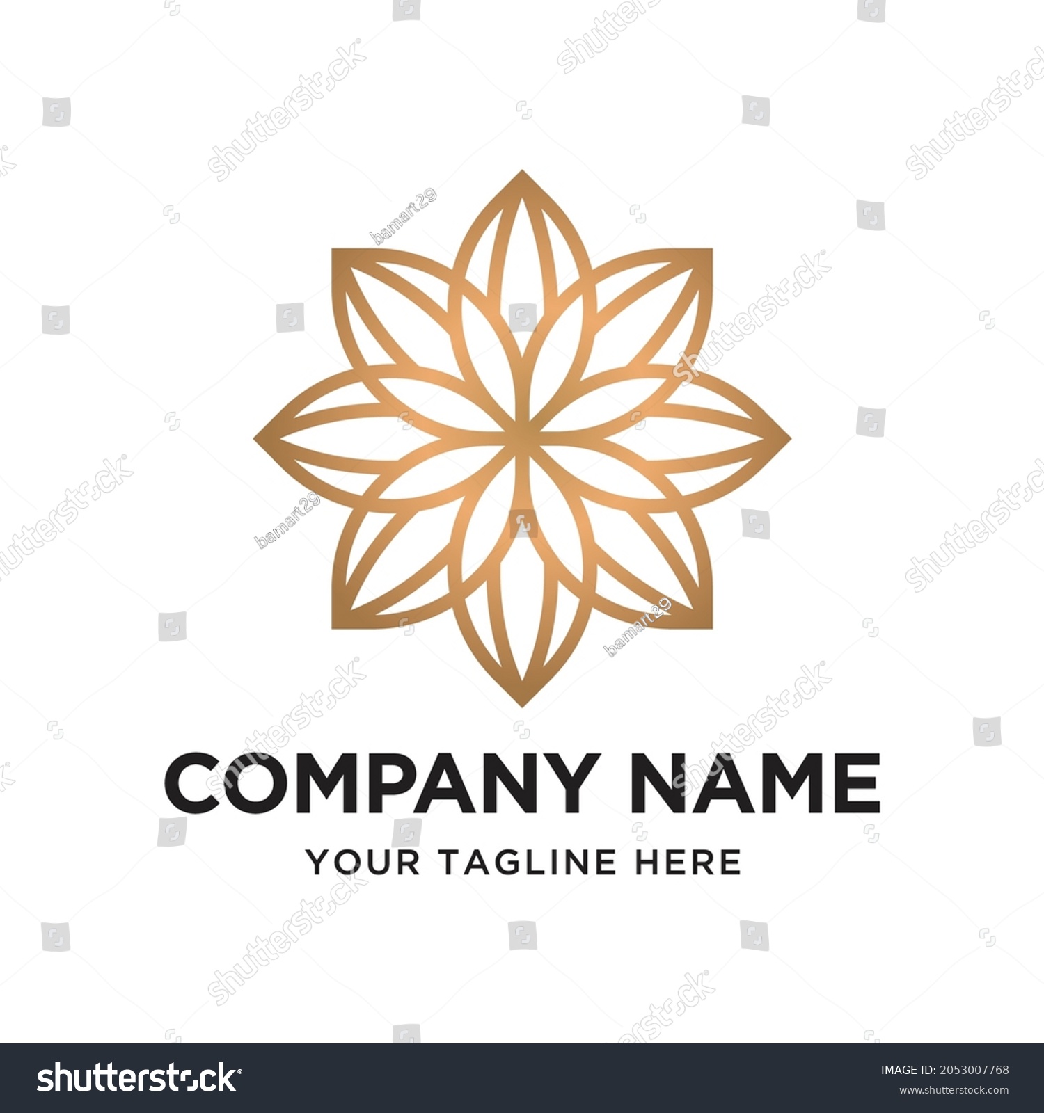 Chocolate Logo Simple Elegant Design Stock Vector (Royalty Free) 2053007768