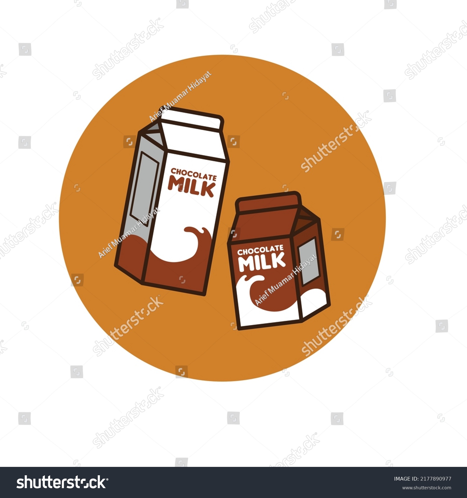 Chocolate Milk Two Variant Packages Small Stock Vector (Royalty Free ...
