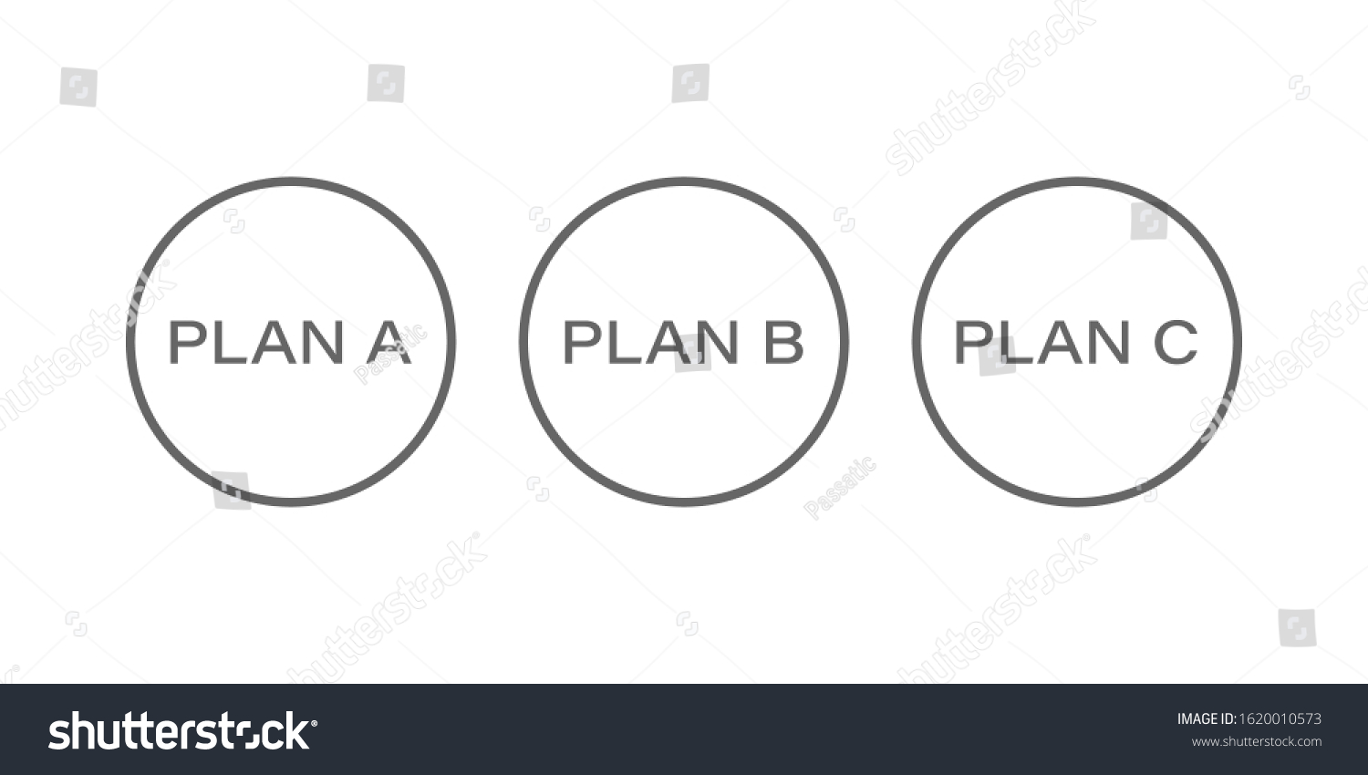 Choosing Between Plans Isolated White Background Stock Vector (Royalty ...