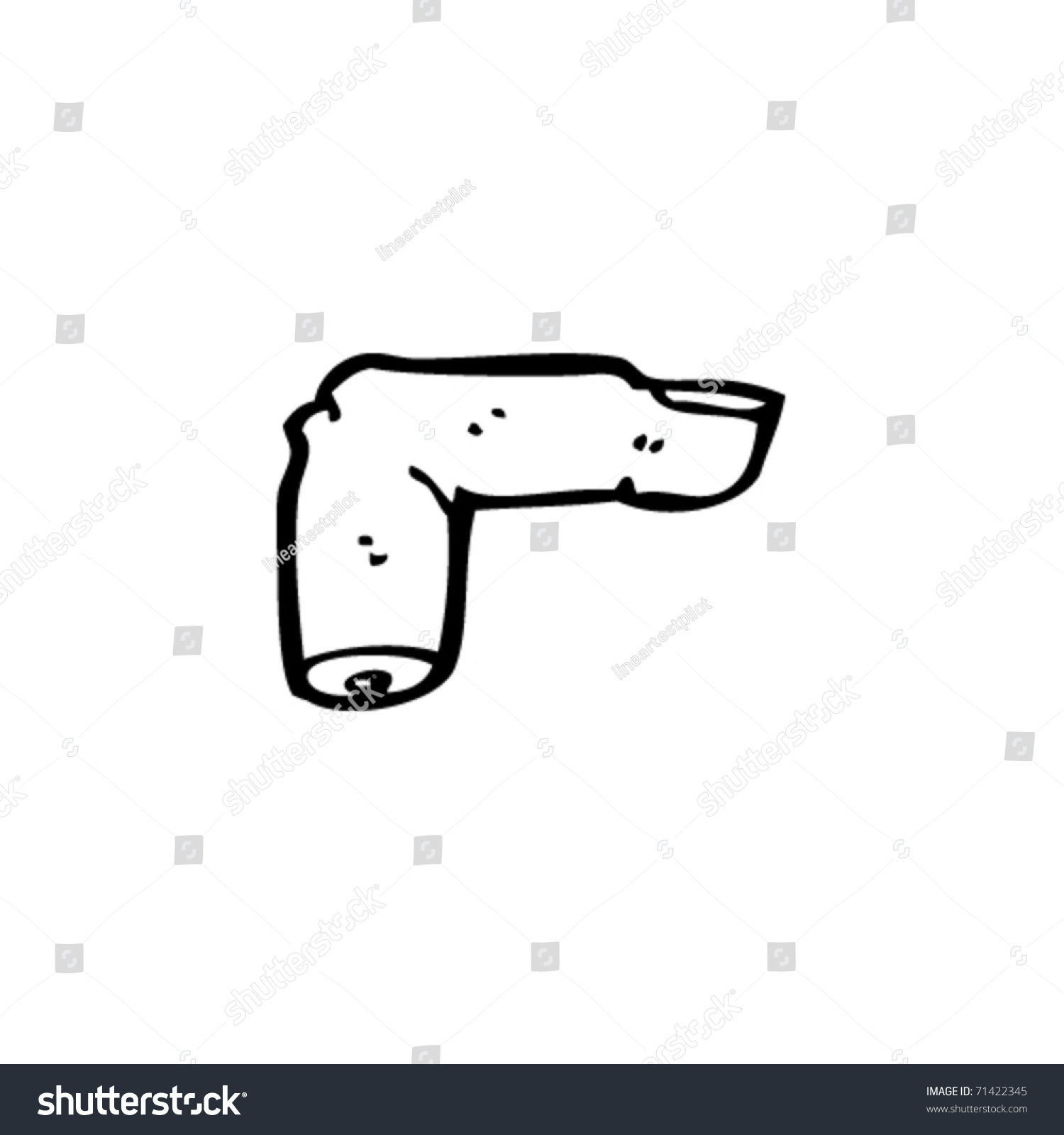 Chopped Off Finger Cartoon Stock Vector (Royalty Free) 71422345
