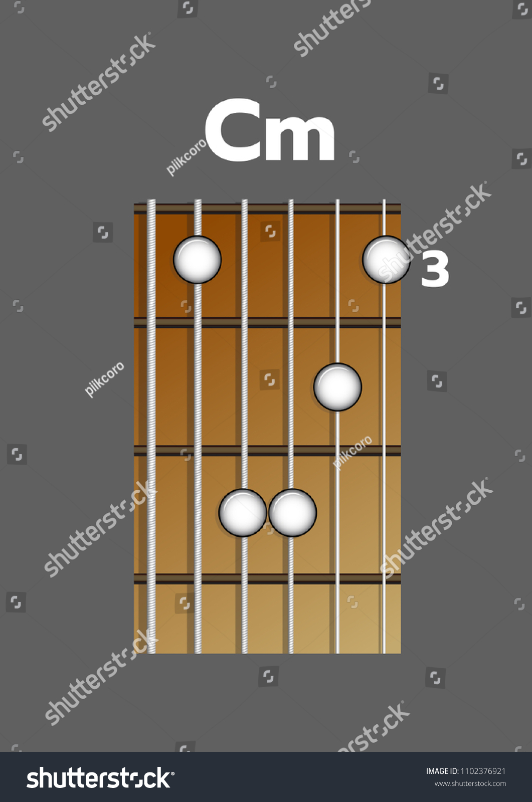 Chord Diagram Tab Tabulation Finger Chart Stock Vector (Royalty Free ...
