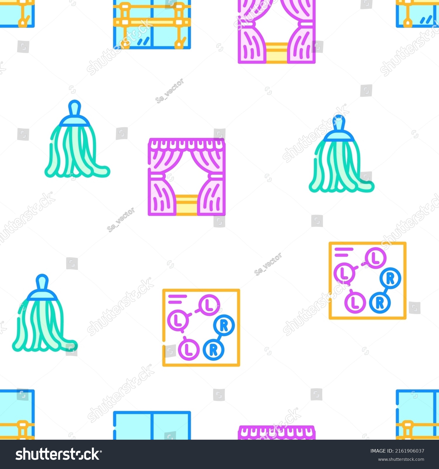 Choreography Dance Vector Seamless Pattern Color Stock Vector (Royalty ...
