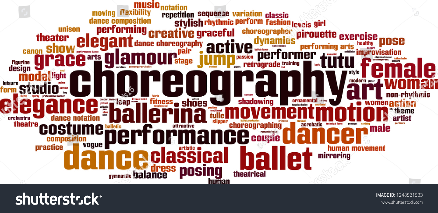 Choreography Word Cloud Concept Vector Illustration Stock Vector ...