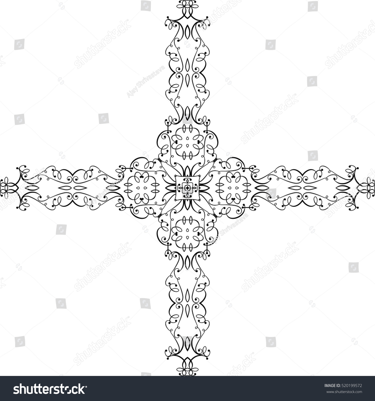 Arte de vectores de diseño cruzado: vector de stock (libre de regalías ...