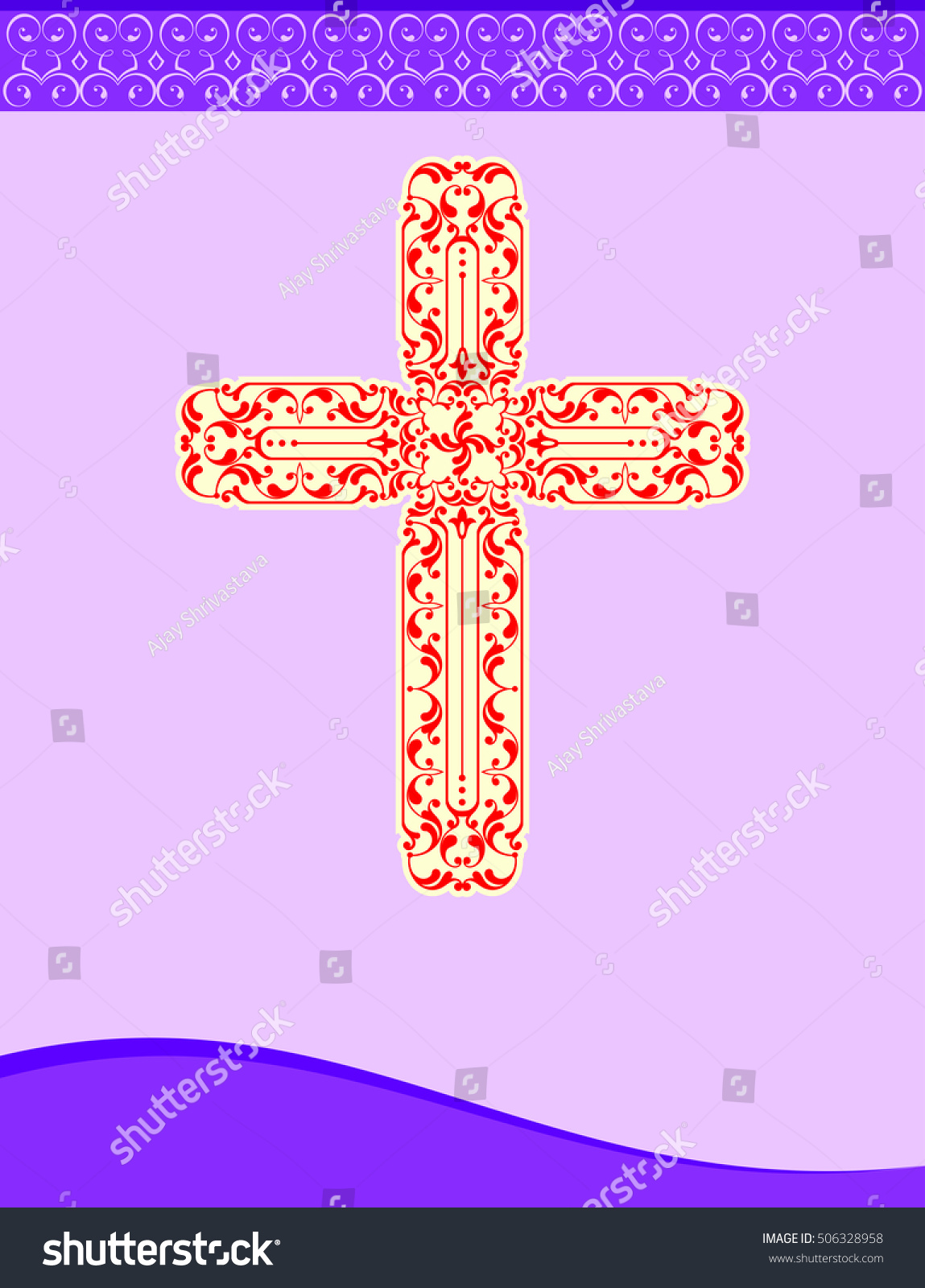 Christian Cross Vector Art Stock Vector (Royalty Free) 506328958
