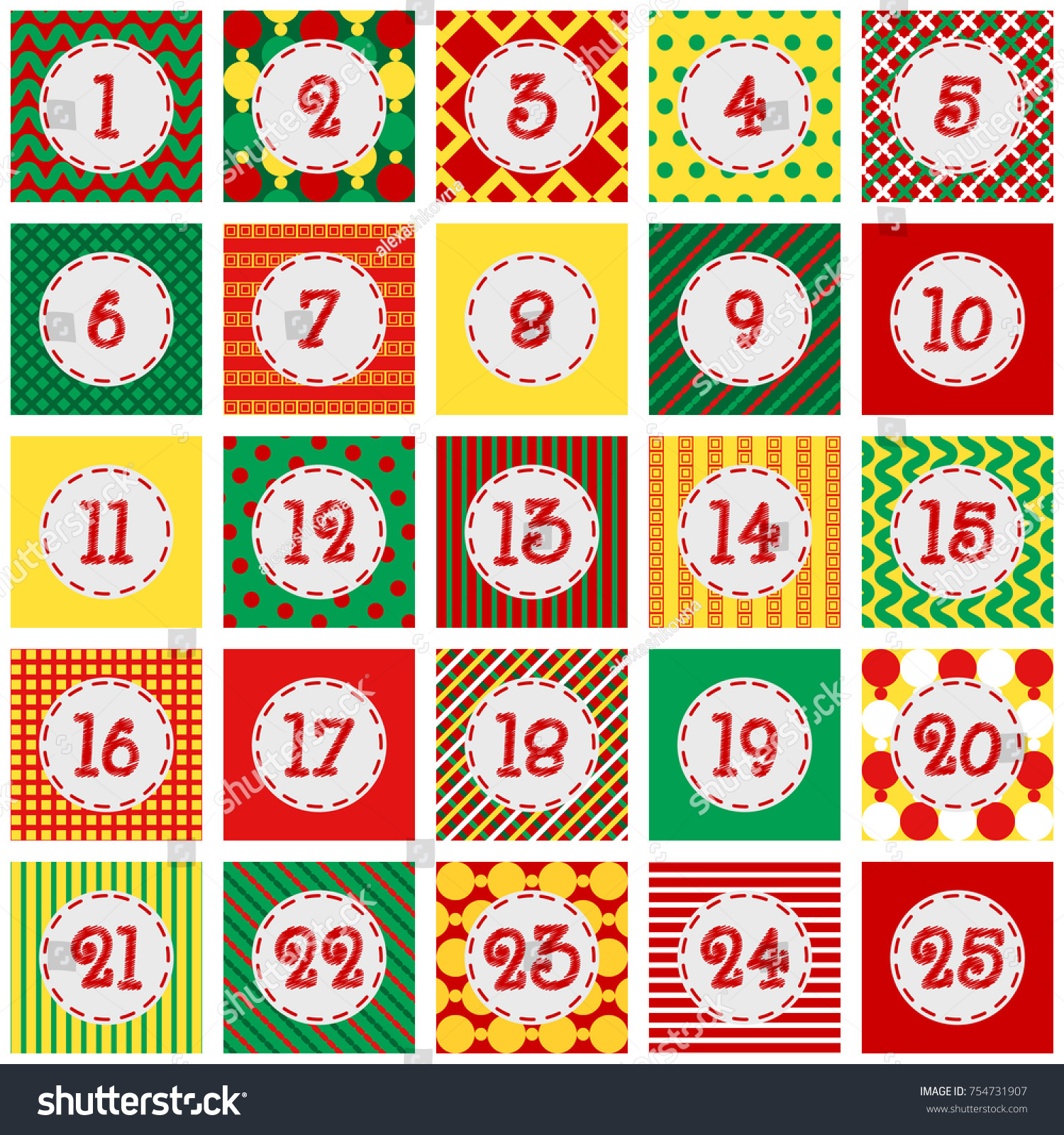 6.999 Christmas decorated numbers Görseli, Stok Fotoğraflar ve ...