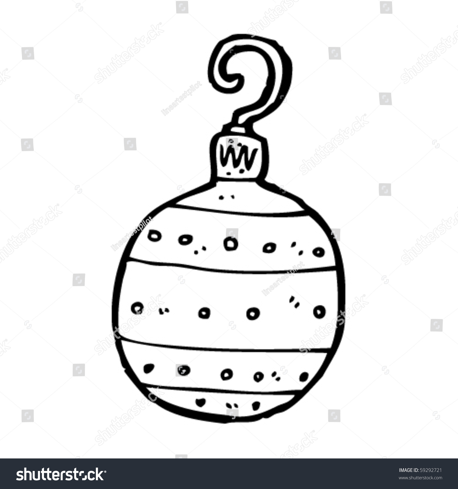 Christmas Bauble Drawing Stock Vector (Royalty Free) 59292721 ...