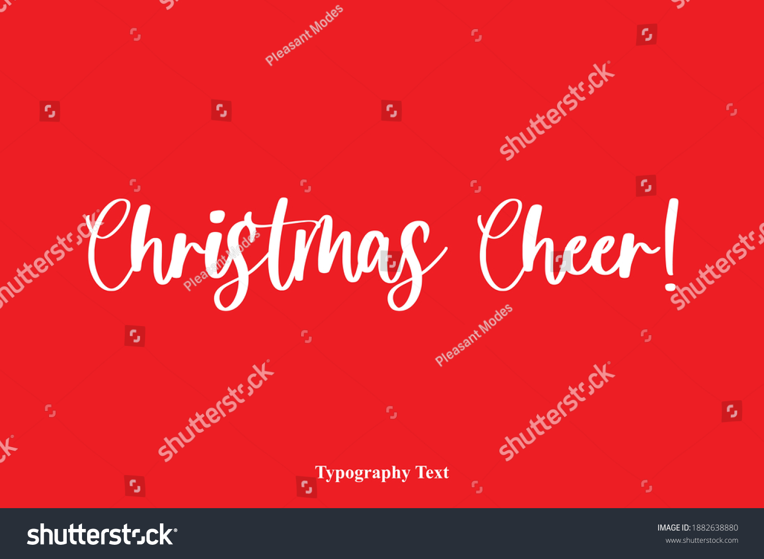 Christmas Cheer Typeface Cursive Calligraphy Text Stock Vector (Royalty ...